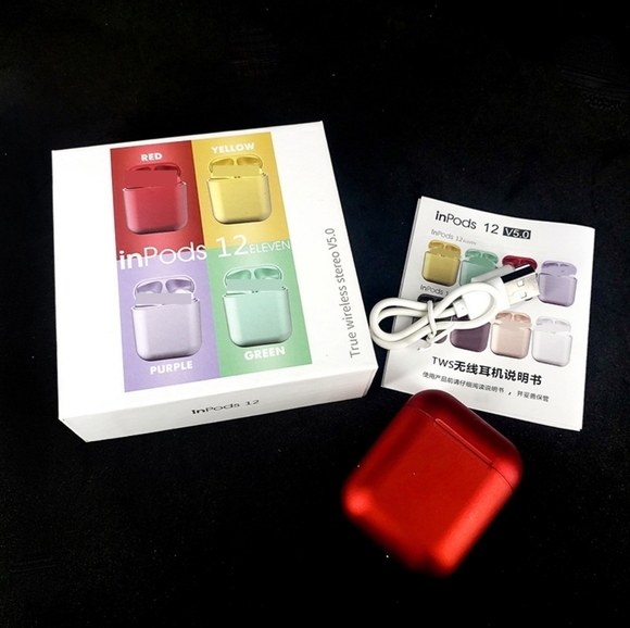 Inpods | Accessories | Metallic Color Airpods I2 Tws Bluetooth Earbuds ...